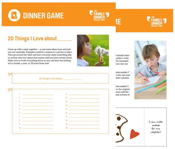 Thanksgiving Dinner Games - The Family Dinner Project - The Family ...