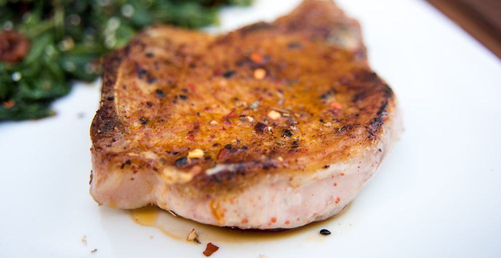 Honey Mustard Pork Chops with Lemon Spinach - The Family Dinner Project ...