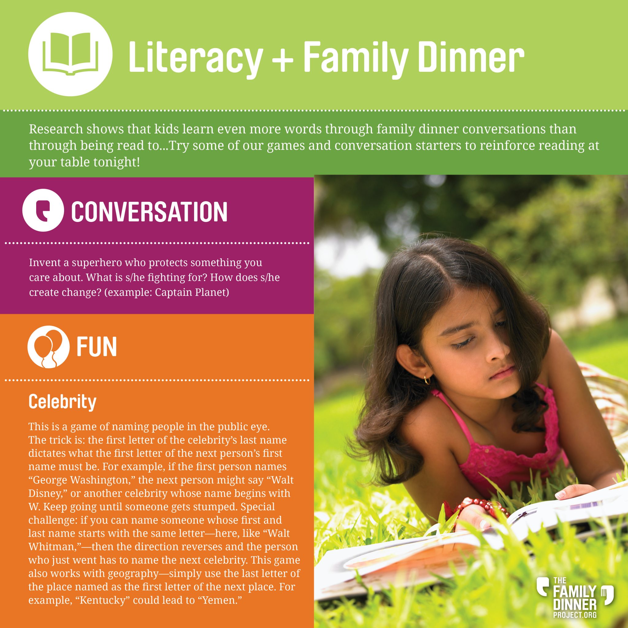 Research: Family Dinner Improves Literacy - The Family Dinner Project ...