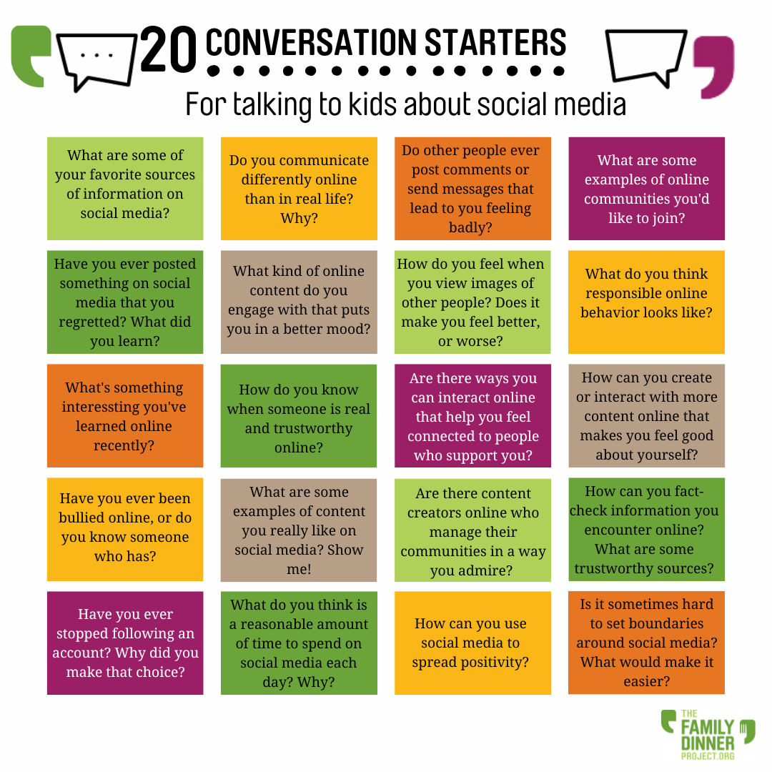 How to Talk to Teens About Social Media - The Family Dinner Project ...