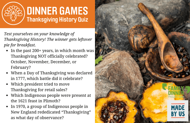 What's Your Thanksgiving Story? - The Family Dinner Project - The ...